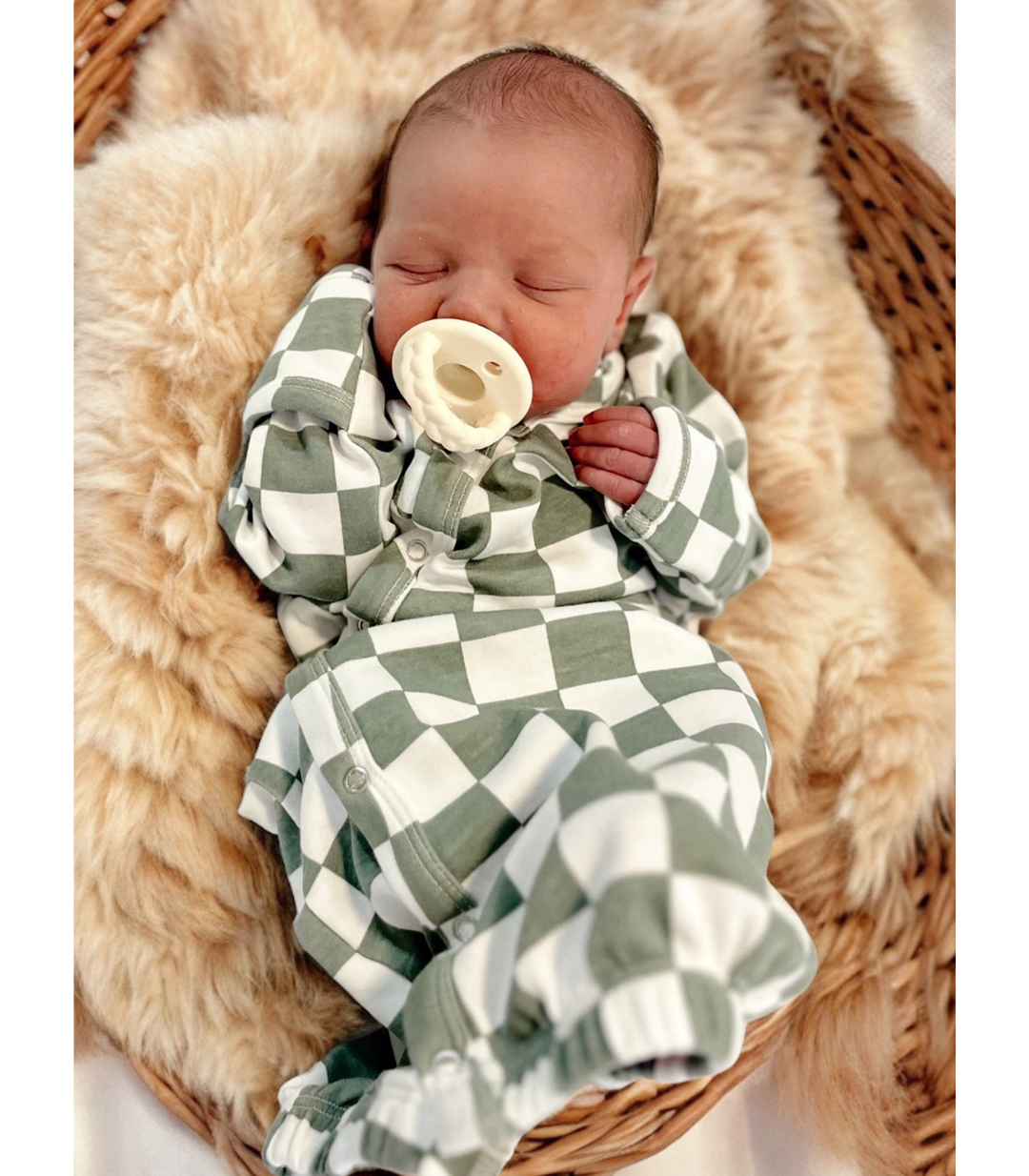 Matcha Milkshake Checkerboard / Organic Gown – SIIX COLLECTION